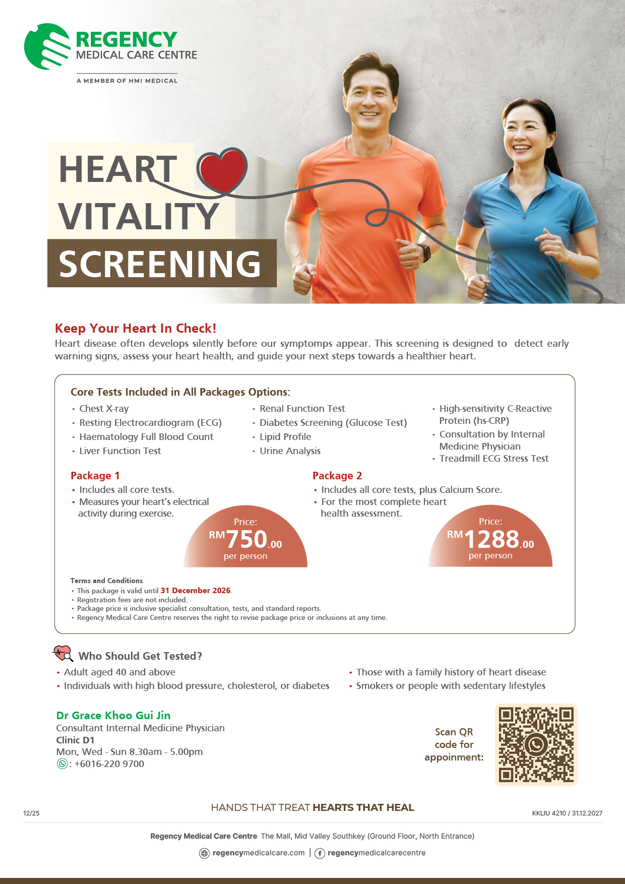 Heart Vitality Screening | Regency Medical Care Centre