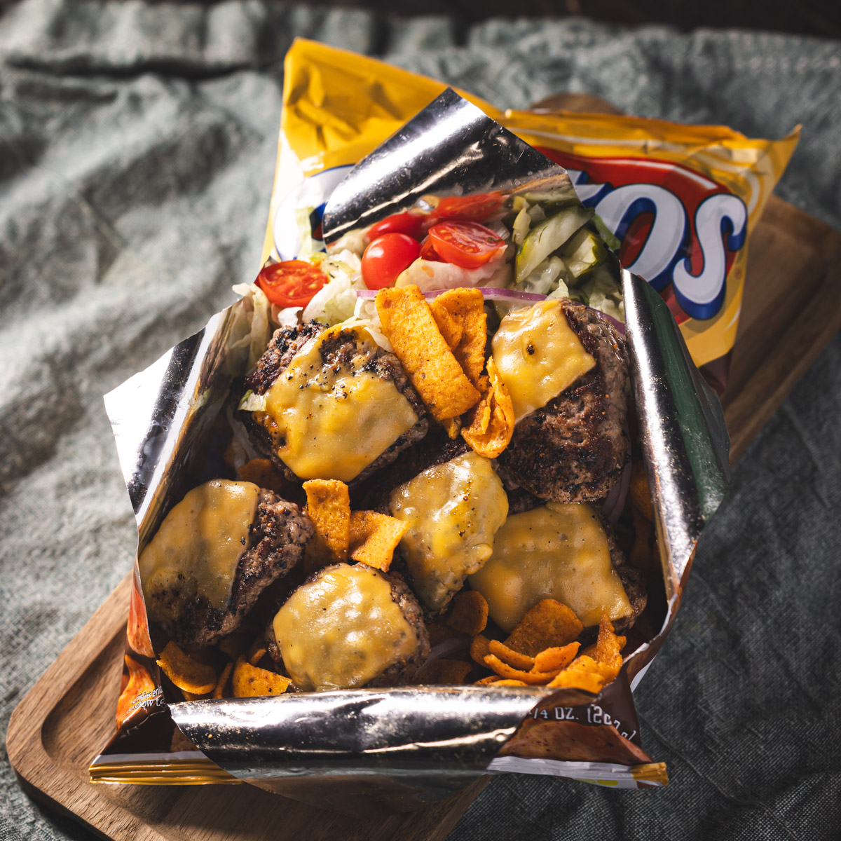 Bacon Frito Walking Cheeseburgers | recteq