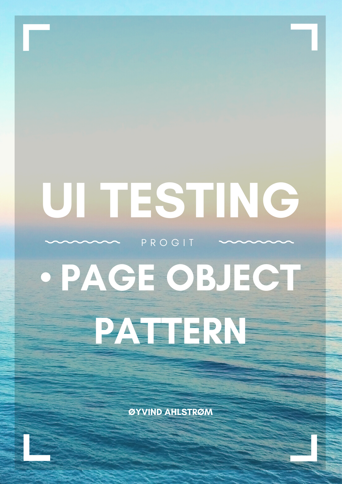 UI-testing med Page Object Pattern | Progit