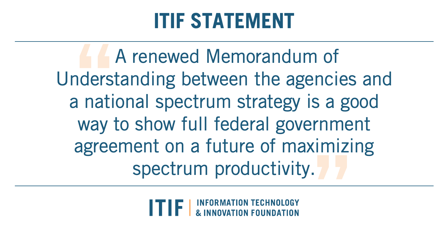 ITIF Welcomes FCC-NTIA Initiative on Spectrum Management | ITIF