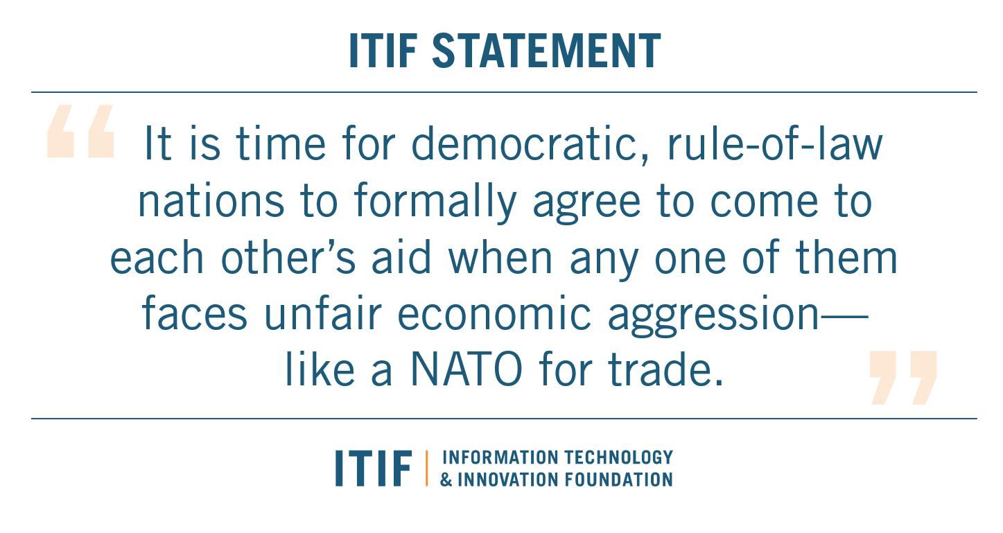 The G7 Should Spearhead a “NATO for Trade,” ITIF Urges | ITIF