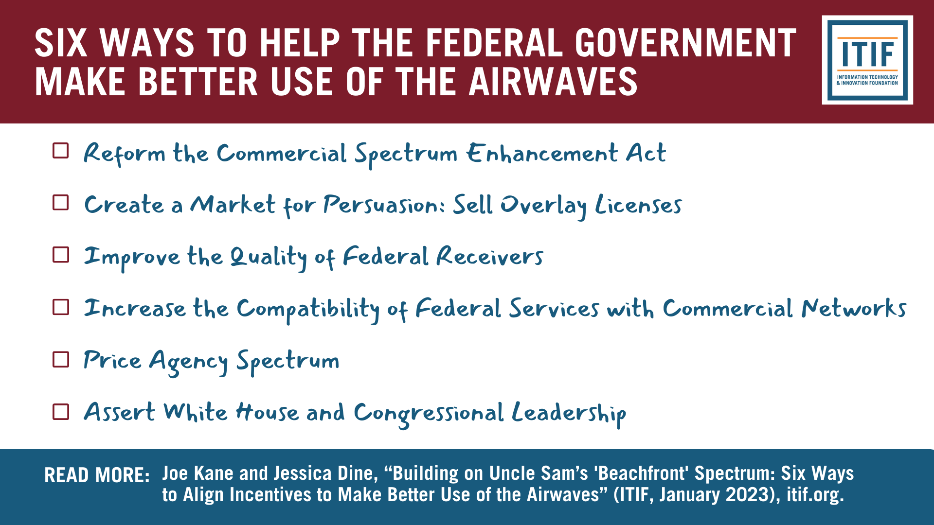 Building on Uncle Sam’s “Beachfront” Spectrum: Six Ways to Align ...