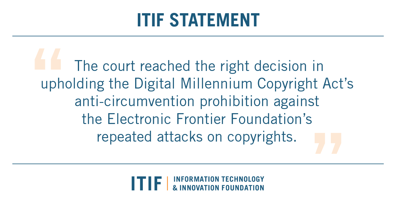 ITIF Applauds ‘Green v. DOJ’ Decision | ITIF
