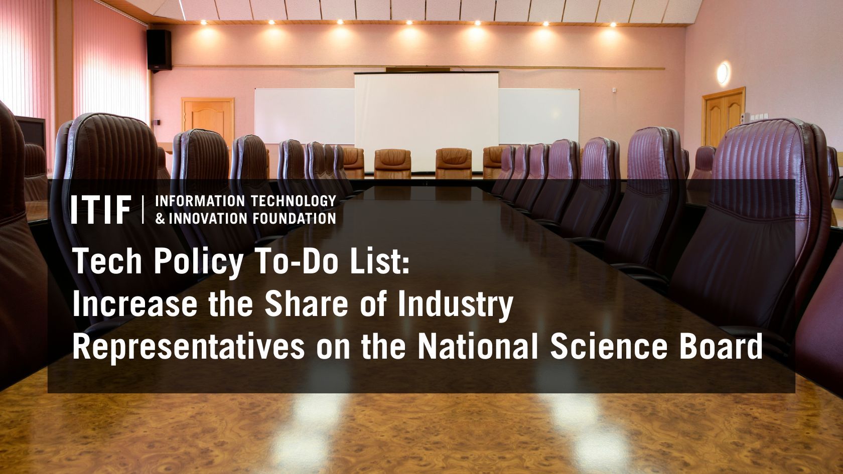 To Do: Increase the Share of Industry Representatives on the National ...