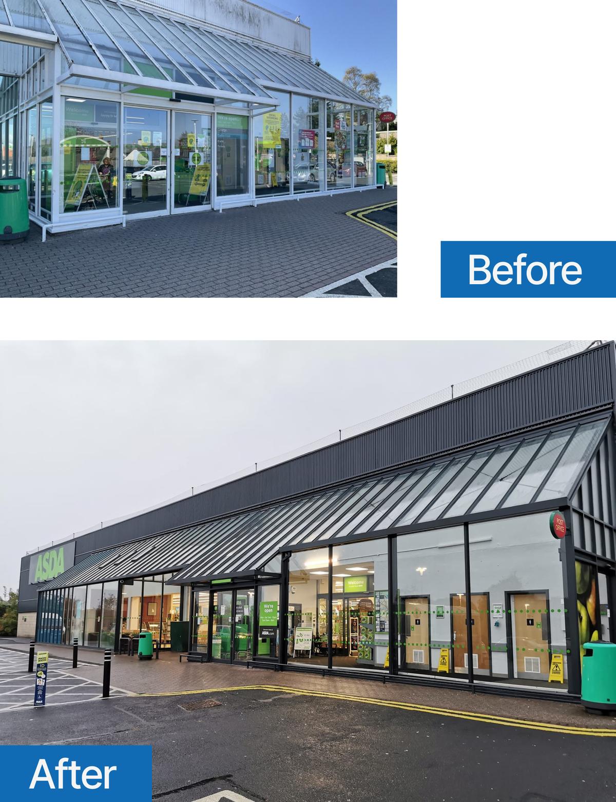 Supermarket External Building Cleaning - Asda Case Study | Wilson Contracts