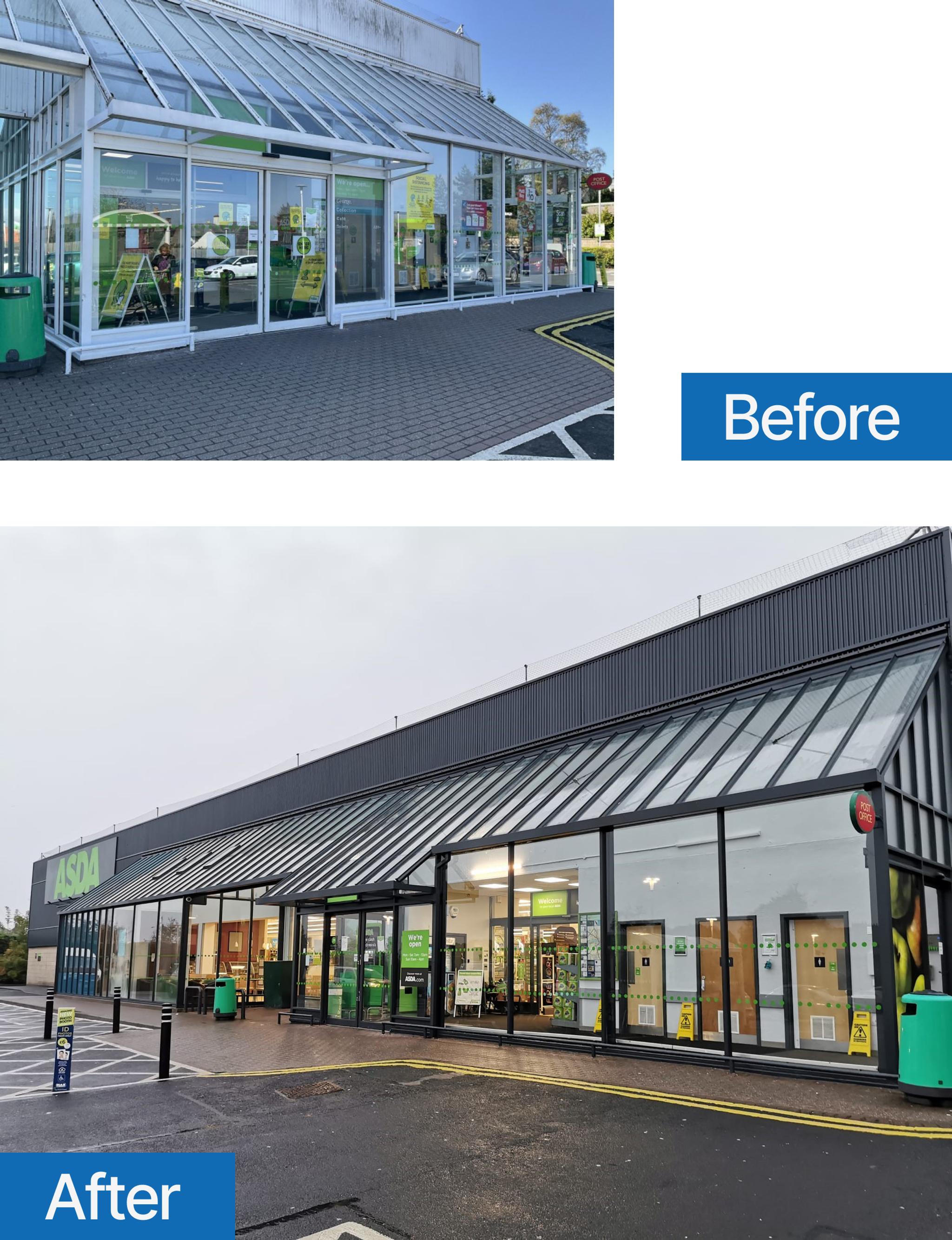 Supermarket External Building Cleaning - Asda Case Study | Wilson Contracts