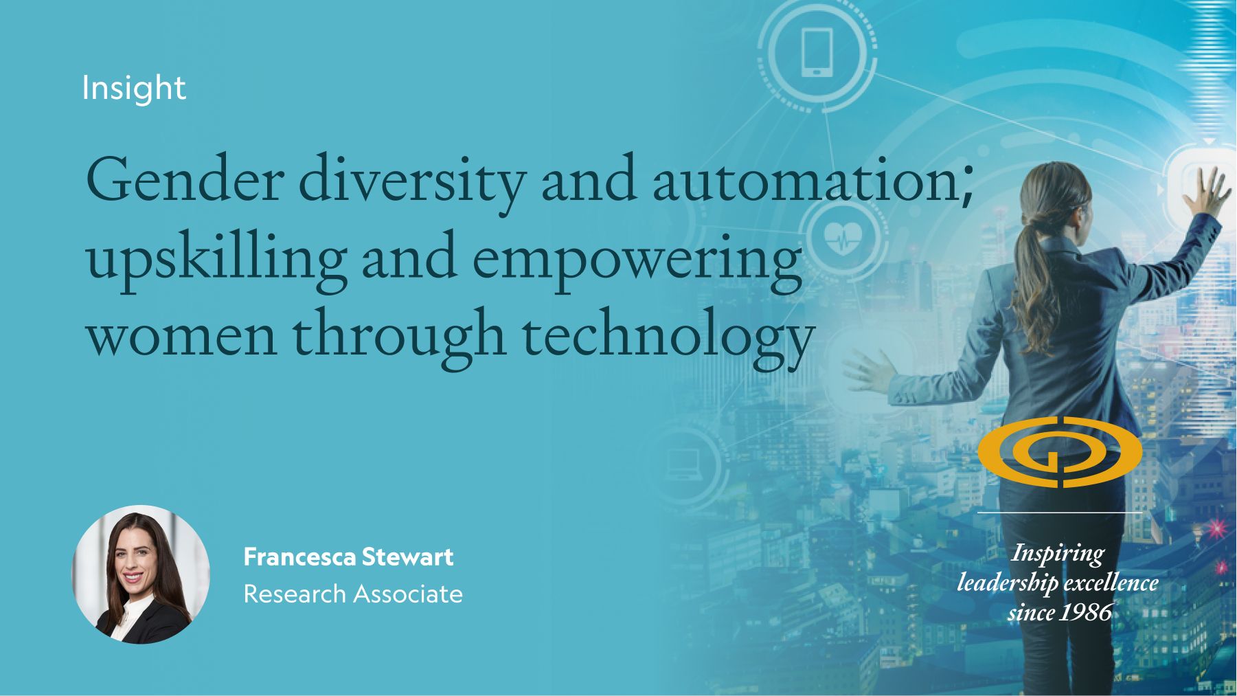 Gender diversity and automation; upskilling and empowering women ...