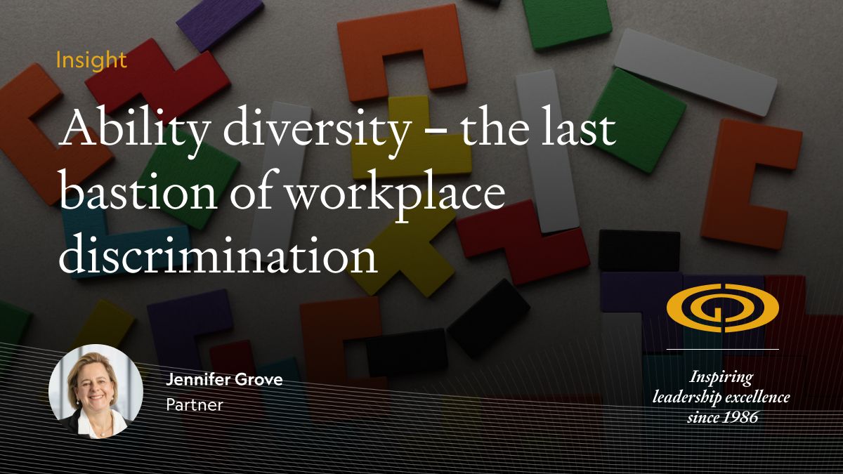 Ability diversity – the last bastion of workplace discrimination ...