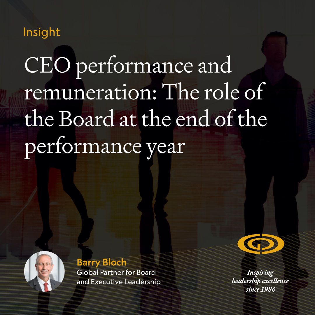 CEO performance and remuneration: The role of the Board at the end of ...
