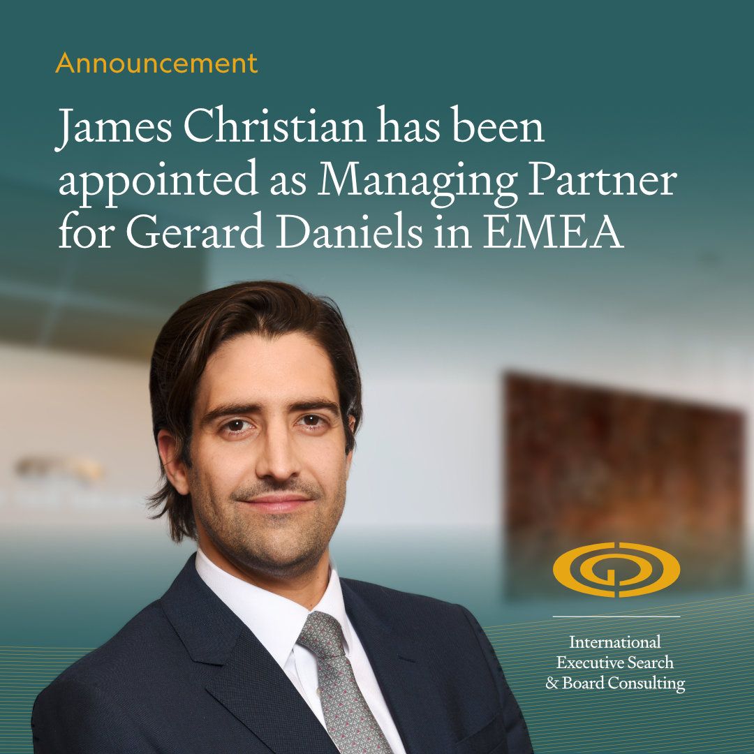 Managing Partner announced for Gerard Daniels in EMEA | Gerard Daniels