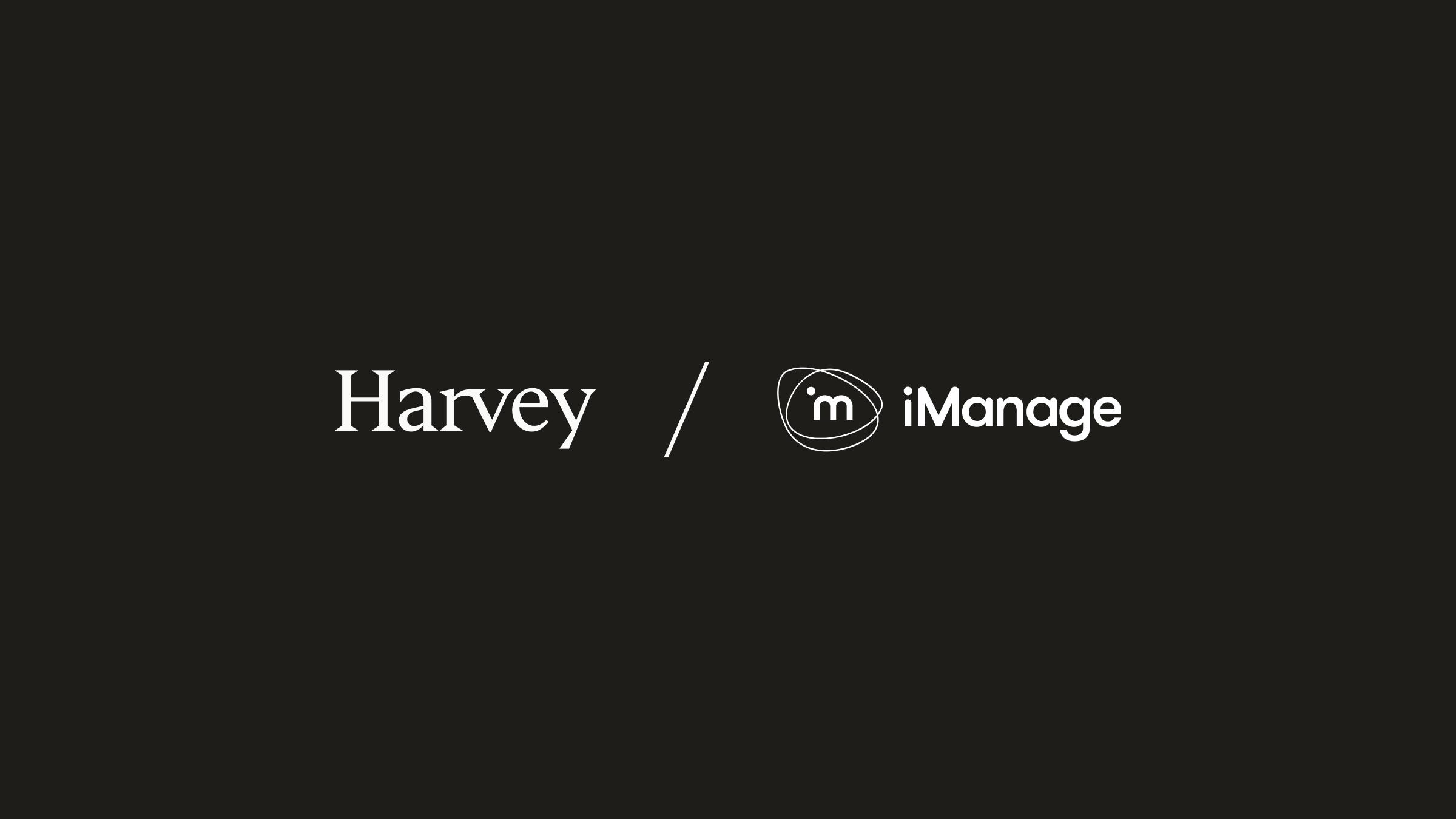 Harvey Announces Technology Partnership with iManage