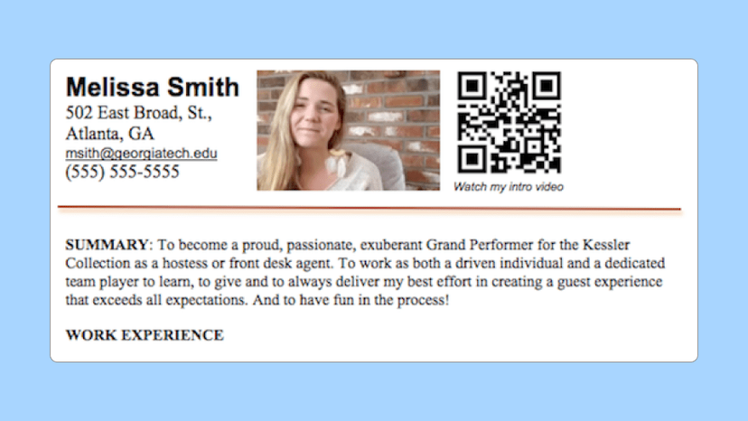 How To Make a Resume QR Code in Just 4 Steps + Free Templates | Uniqode ...