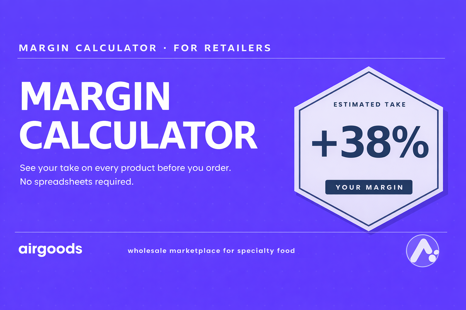 Margin Calculator | Retailer Features - Airgoods