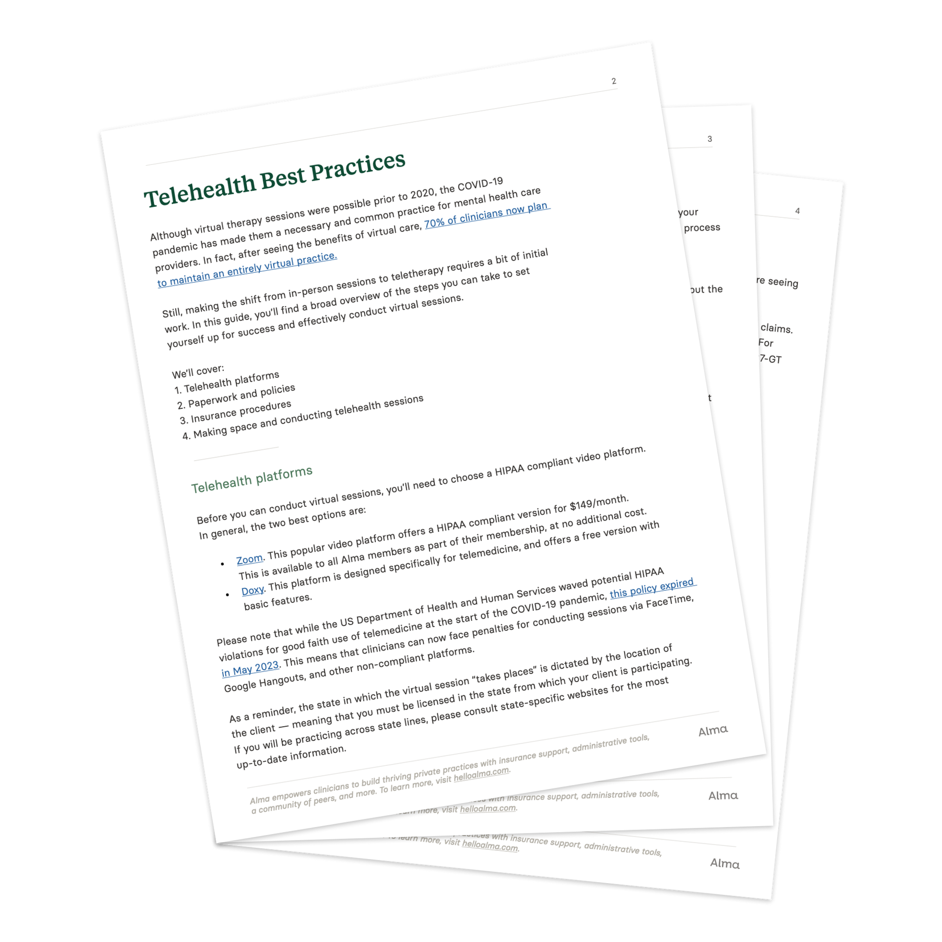 Telehealth Best Practices for Virtual Therapy — Alma