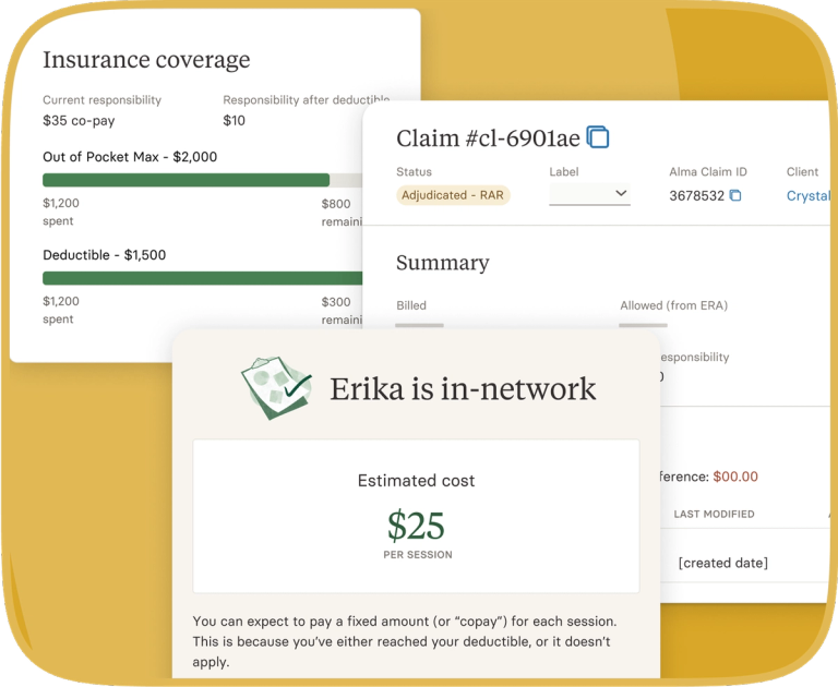 Insurance Program for Therapists — Alma
