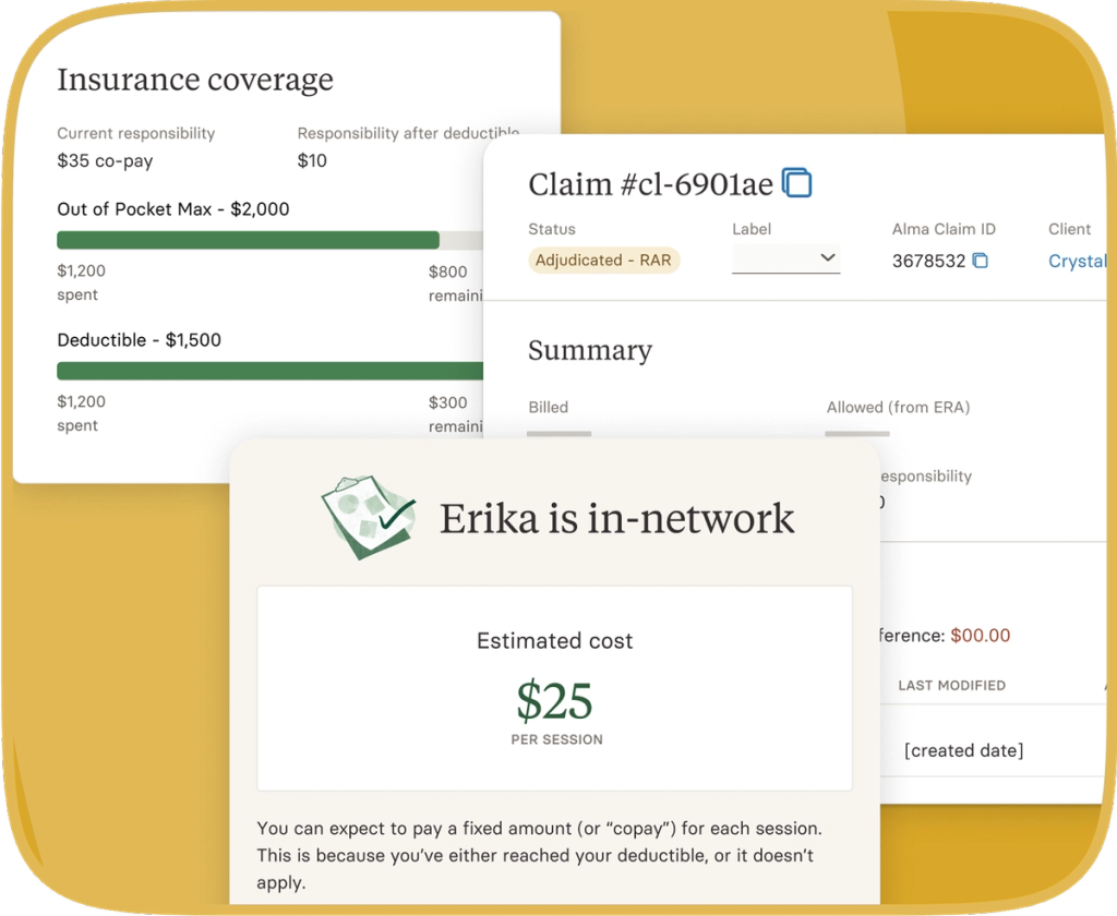 Insurance Program for Therapists — Alma