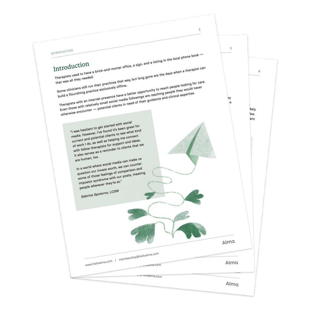 Mental Healthcare Provider Resources & Support — Alma