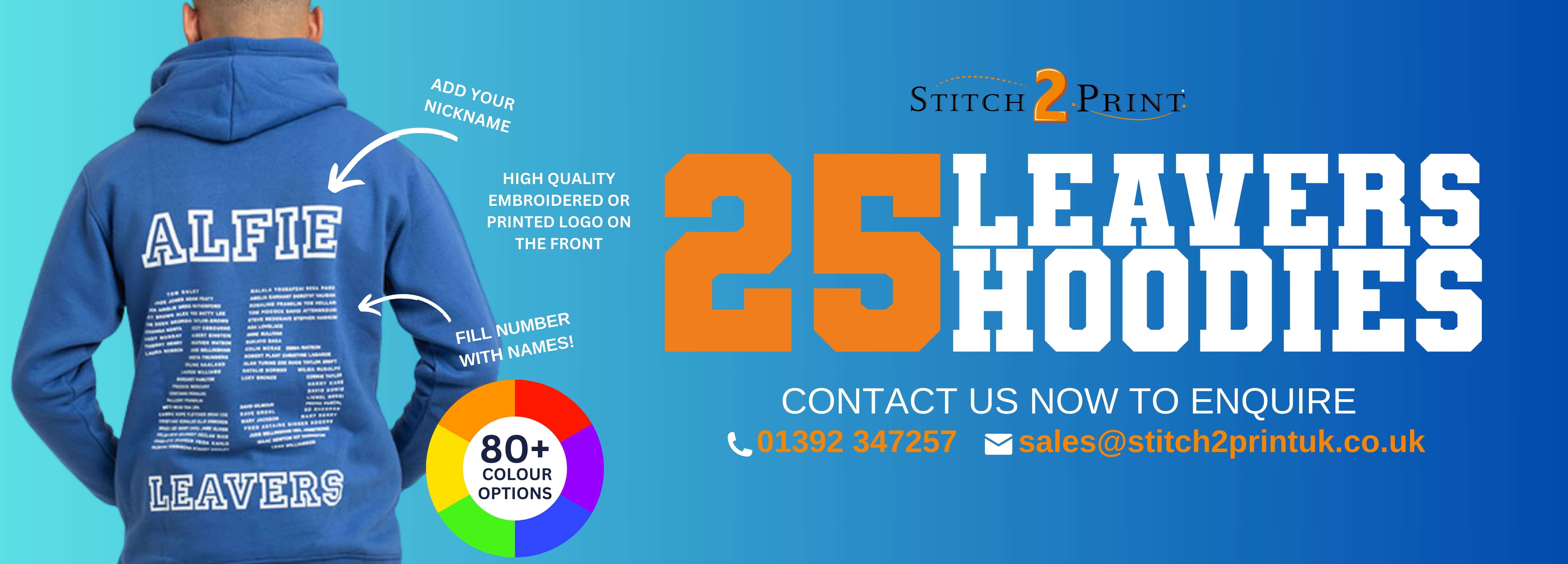 Stitch 2 Print - Specialists In Custom Clothing Printing