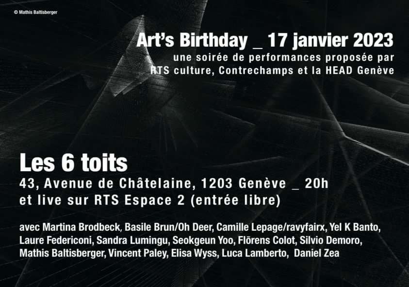 L'Anniversaire de l'Art (Art’s Birthday 2023) | Contrechamps
