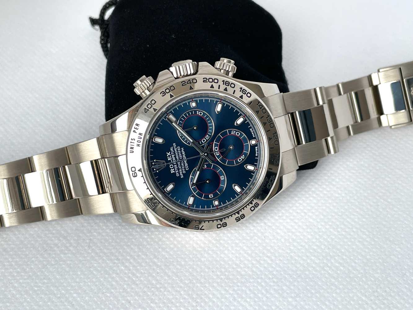Rolex Daytona White Gold Blue Dial 116509 Blue 2018 with original box ...