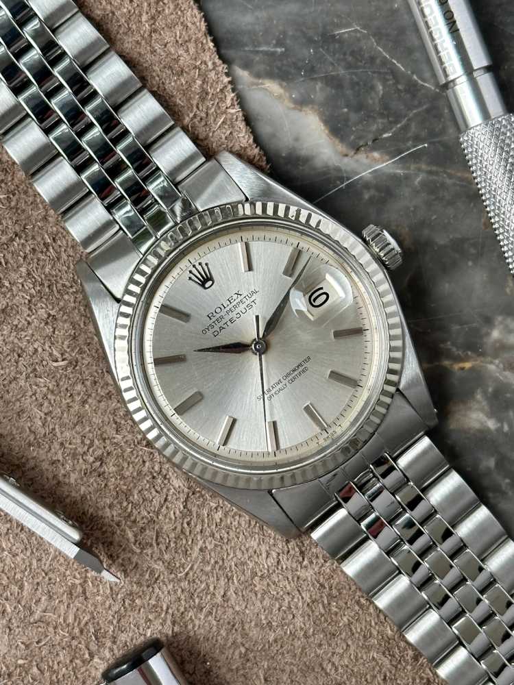 Rolex Datejust "Alpha Hands" 1601 Silver 1964