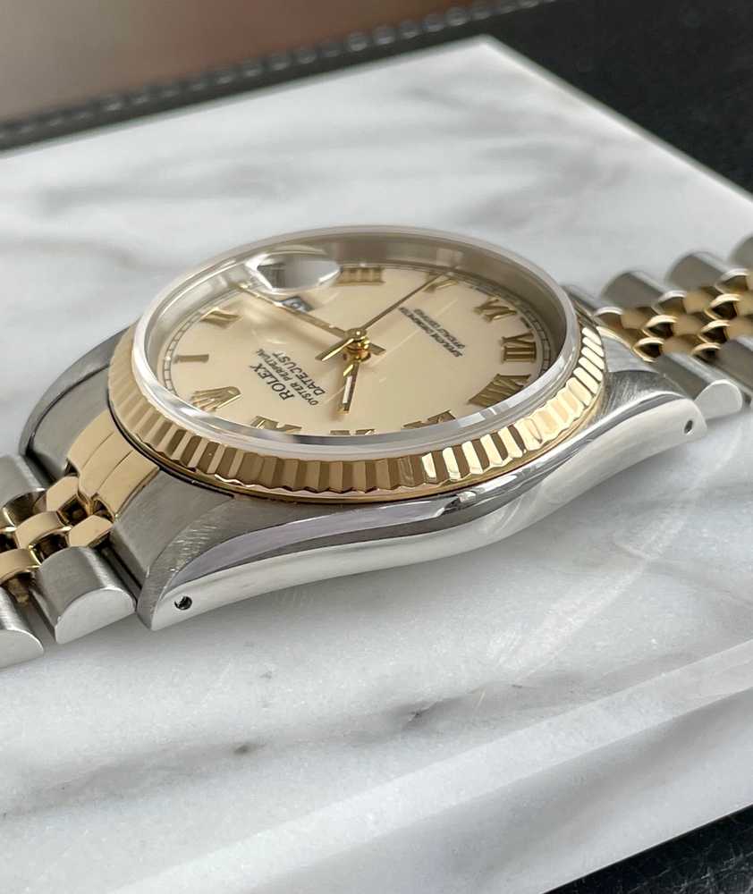 Rolex Datejust Cream dial Roman Numeral ref. 16233 16233 Cream 1990 ...