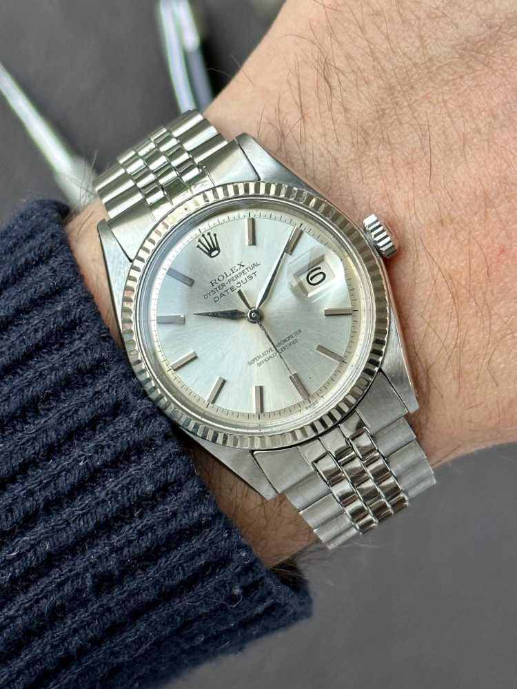 Rolex Datejust "Alpha Hands" 1601 Silver 1964