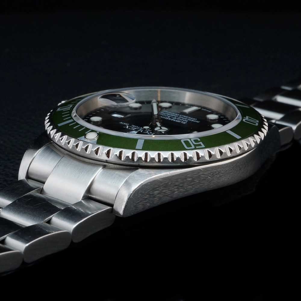 Rolex Submariner 16610LV Kermit Flat 4 Black 2003 with original box and ...