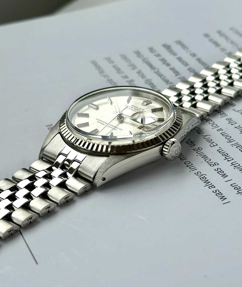 Rolex Datejust "Linen" 1601 Silver Linen 1971
