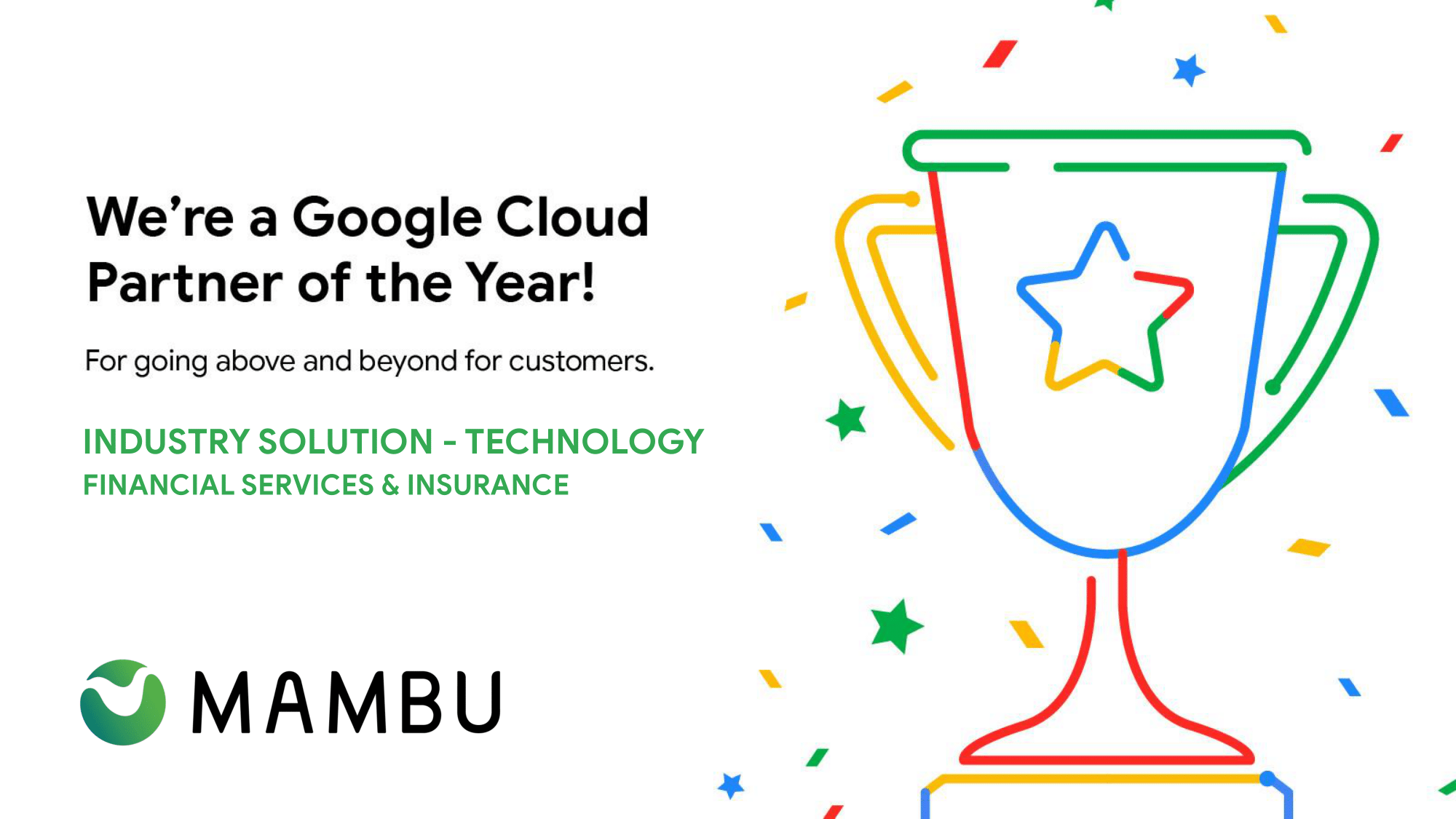 Mambu wins Google Cloud Industry Solution Technology Partner of the ...