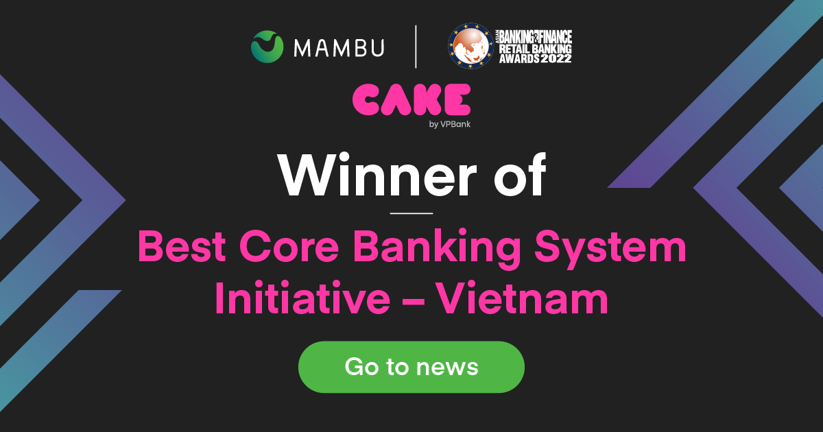 Cake wins Best Core Banking System Initiative | Cloud core banking ...