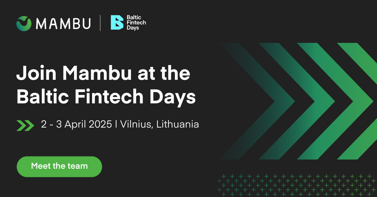 Baltic Fintech Days | Mambu