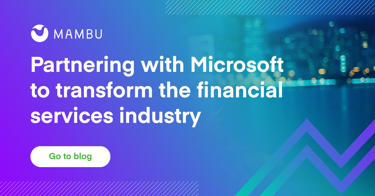 Partnering with Microsoft to transform the financial services industry ...