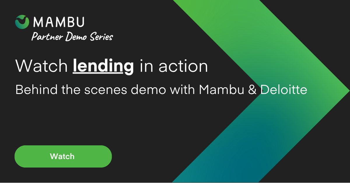 Mambu partner demo series | Mambu