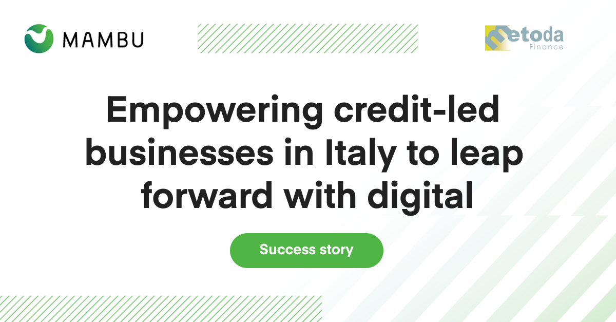 Mambu and Metoda Finance partner to better serve Italian lenders and ...