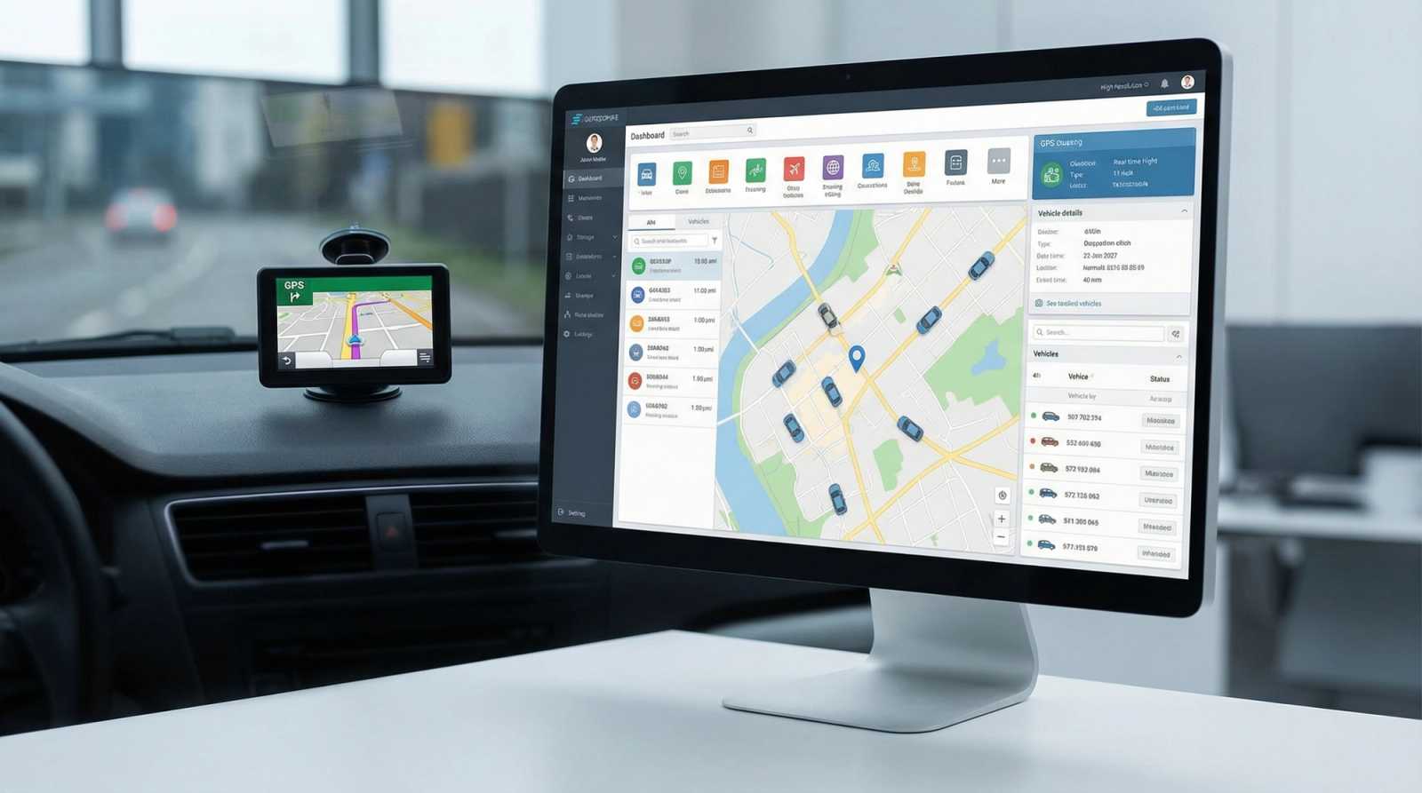 Rastreo GPS y Gestión de Flotas. Monitoreo Satelital | C&R Seguridad