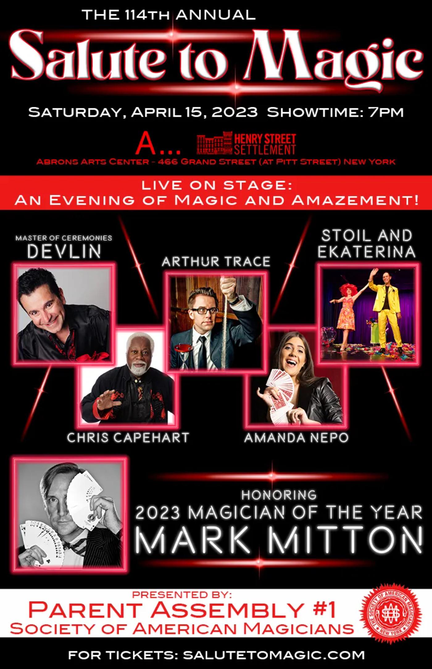 114th Annual Salute to Magic Show | Abrons Arts Center