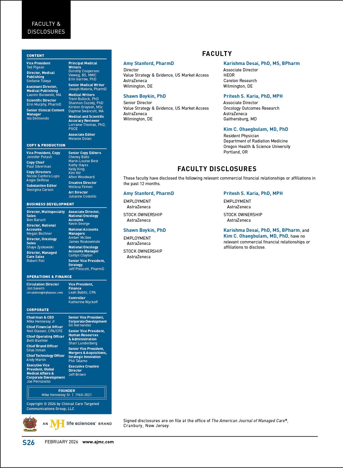 Participating Faculty: Real-World Insights on Biomarker Testing ...
