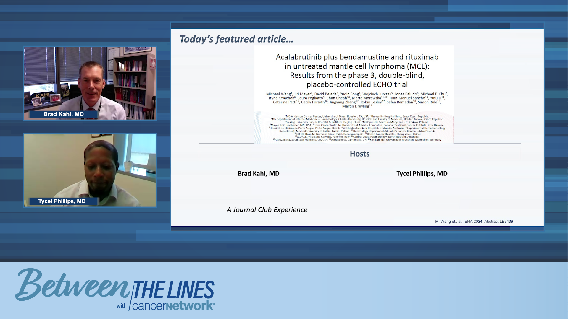 Brief Overview of Front-line treatment for Mantel Cell Lymphoma in ...