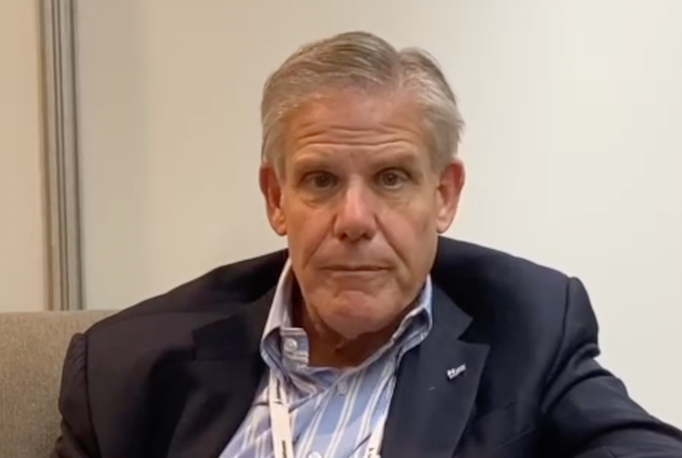 Rick Pollack, CEO of the American Hospital Association, talks with ...