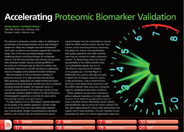 Accelerating Proteomic Biomarker Validation Accelerating Proteomic Biomarker Validation