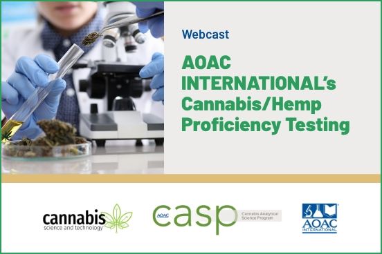 AOAC INTERNATIONAL’s Cannabis/Hemp Proficiency Testing