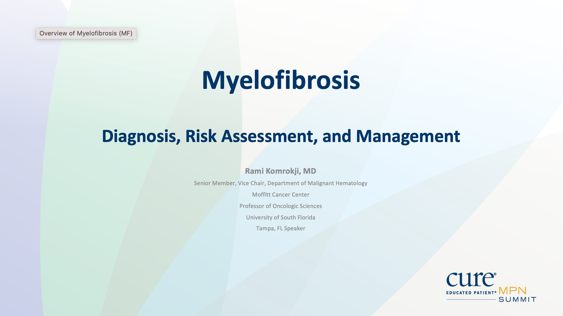 Educated Patient® MPN Summit Risk Stratification and Management of MF ...