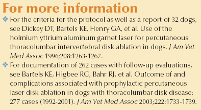 On the Forefront: Prophylactic laser disk ablation in dogs at Oklahoma ...
