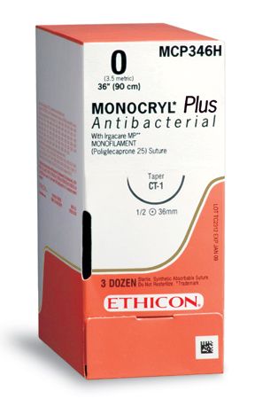 Monocryl Plus antibacterial sutures