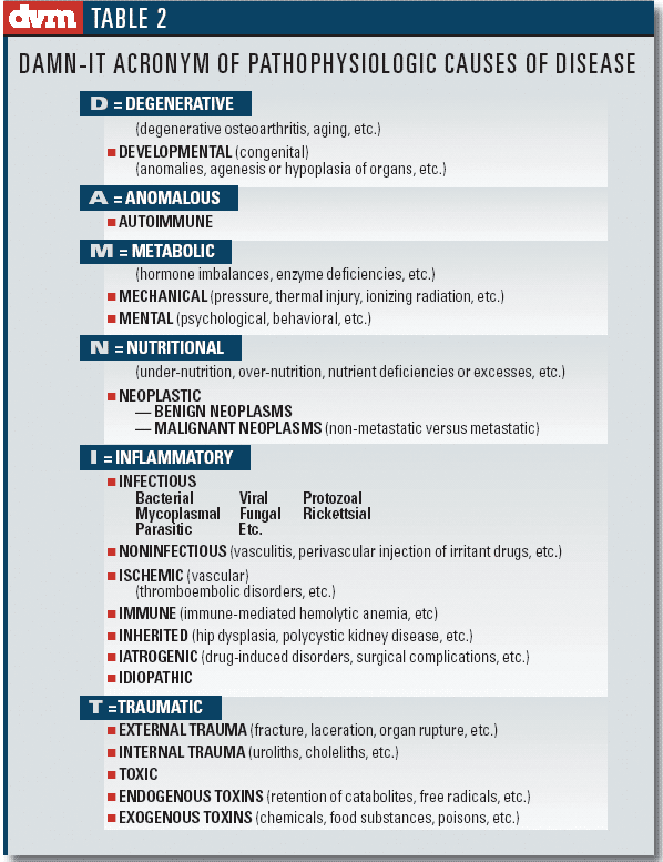 'DAMN-IT' acronym offers practical diagnostic aid | dvm360
