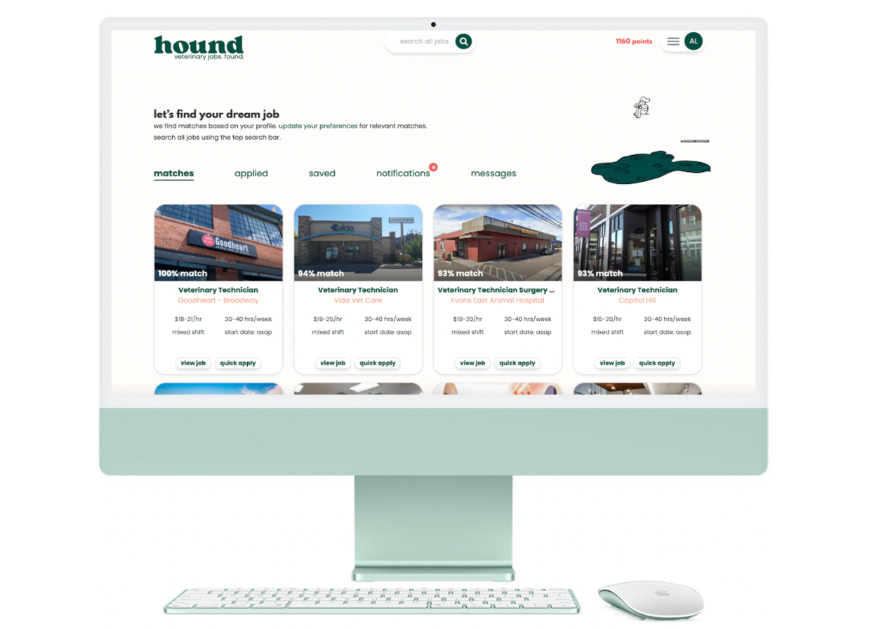 hound reveals new veterinary talent software