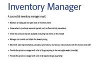 Inventory manager job description