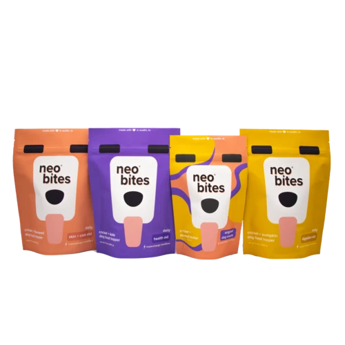 First line of functional dog food toppers made with insect protein