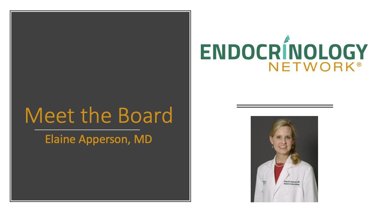 Endocrinology Network's Meet the Board: Elaine Apperson, MD